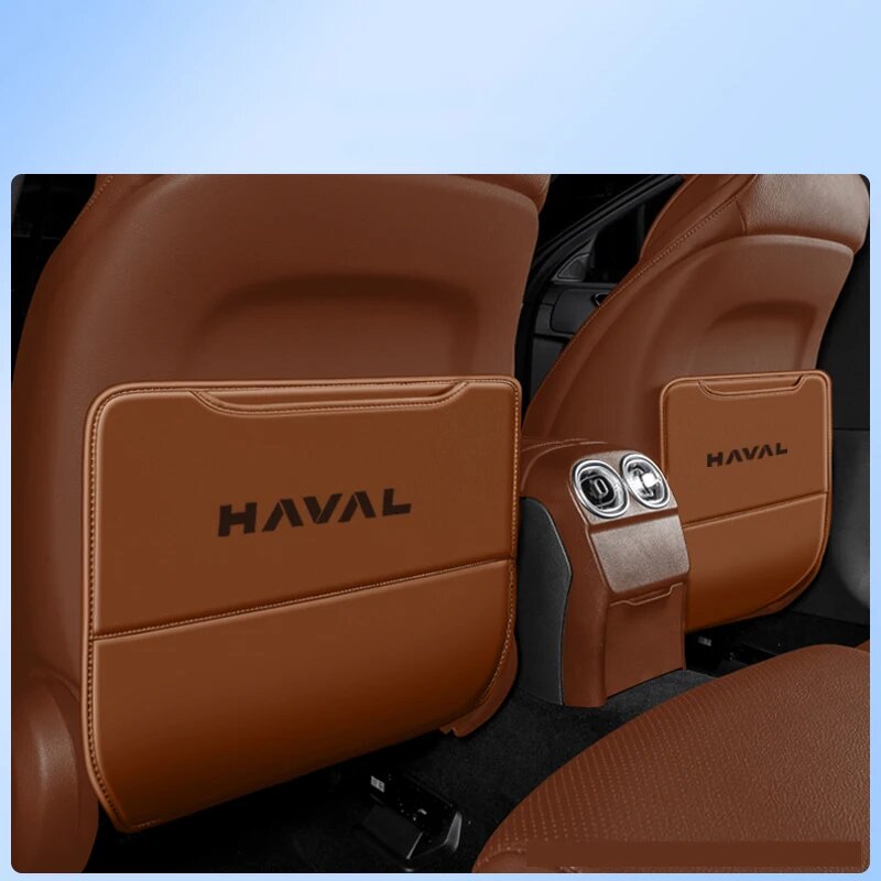 Для Haval F7 II 2024 2025 2-го поколения, кожаный коврик для стайлинга автомобиля, Brown-2pcs