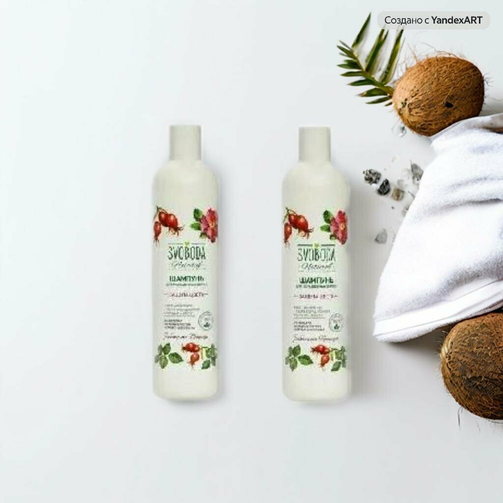 Шампунь для окрашенных волос Свобода, для женщин, 430 мл, 2 штуки
