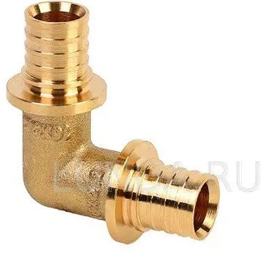 Угольник латунный 32мм, аксиальный, равносторонний, MVI SF.430.07