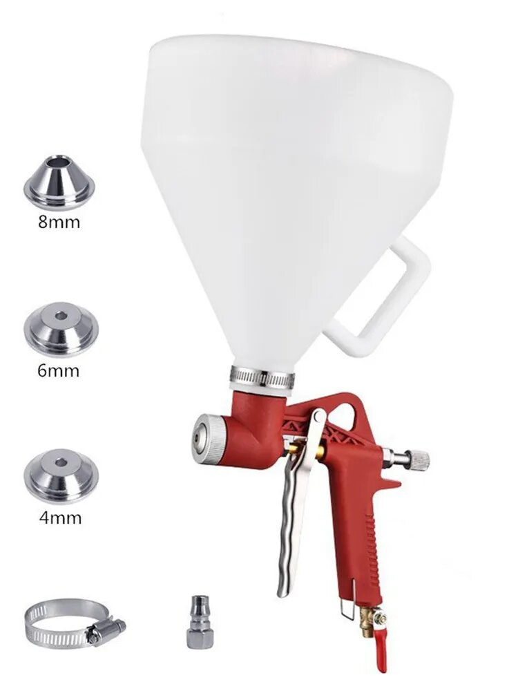 Хоппер пистолет штукатурный пневматический 6л