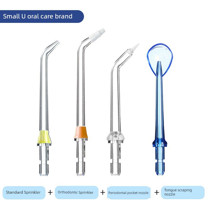 Сменная насадка для ирригатора Ulike: стандартная ортодонтическая насадка-скребок для языка, адаптер для чистки