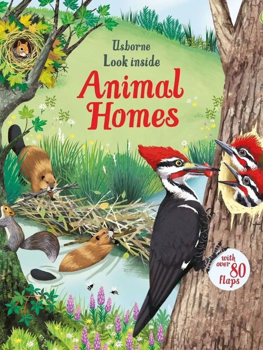 Usborne Look Inside Animal Homes | литература на иностранных языках