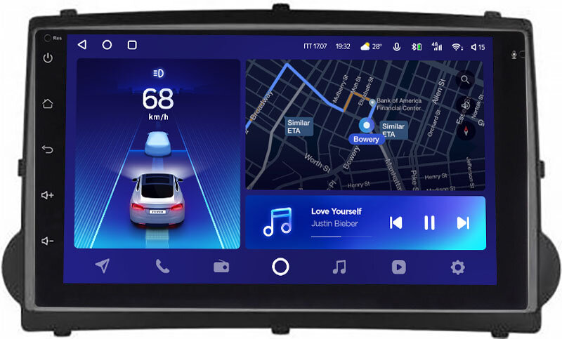Штатная магнитола Hyundai Grand Starex, H1 2 2007-2015 (черная) Teyes CC2 PLUS 4/64 7" RP-HDSTB-164 Android 10 (4G-SIM, DSP) (173х98)