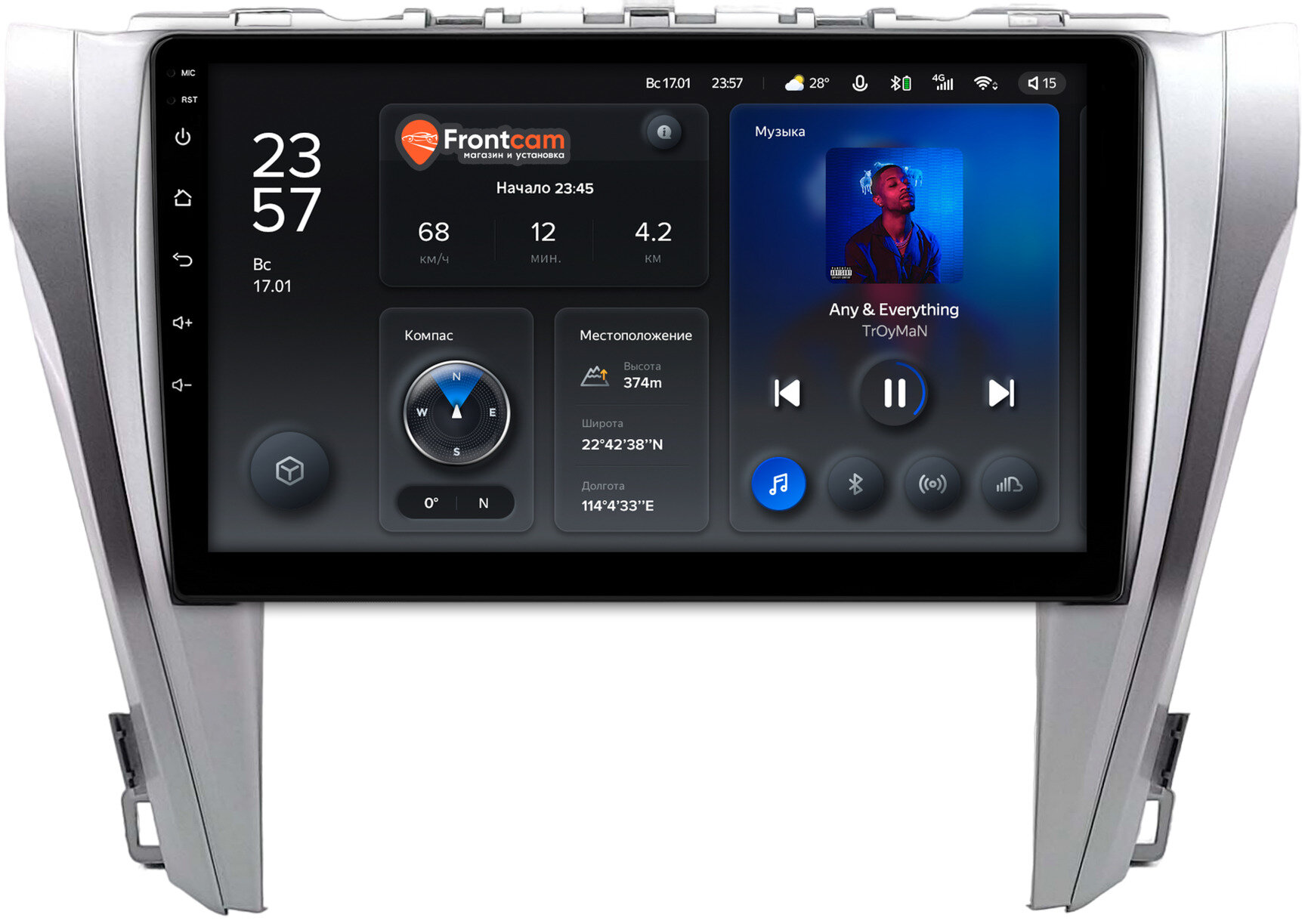 Штатная магнитола Toyota Camry XV55 2014-2018 (авто без камеры) Teyes X1 WIFI 2/32 10" RM-10-1900 Android 8.1 (DSP, IPS, AHD)