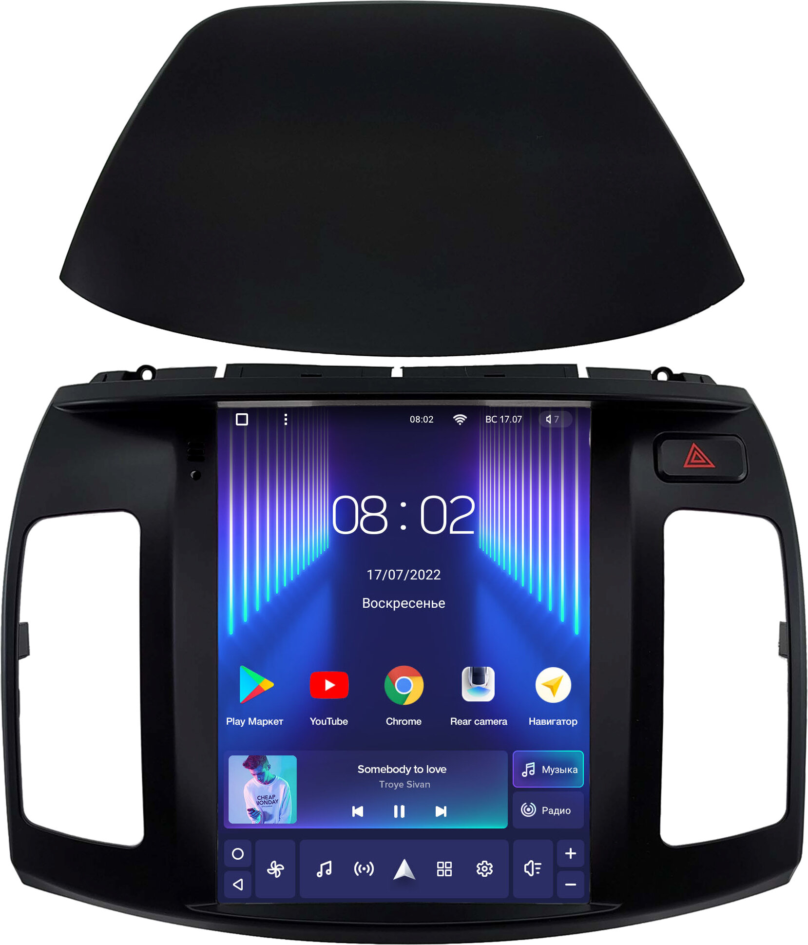 Штатная магнитола Hyundai Elantra 4 (HD) 2006-2011 (черная) Teyes TPRO 2 DS (Tesla) 9.7" 3/32 RM-1312-284 Android 10 (4G-SIM, DSP, QLed)