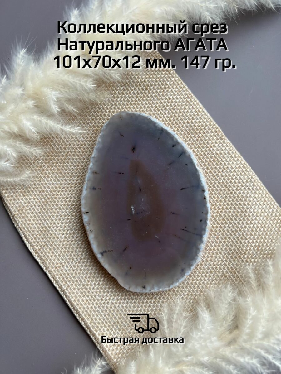 Коллекционный срез натурального камня Агат.