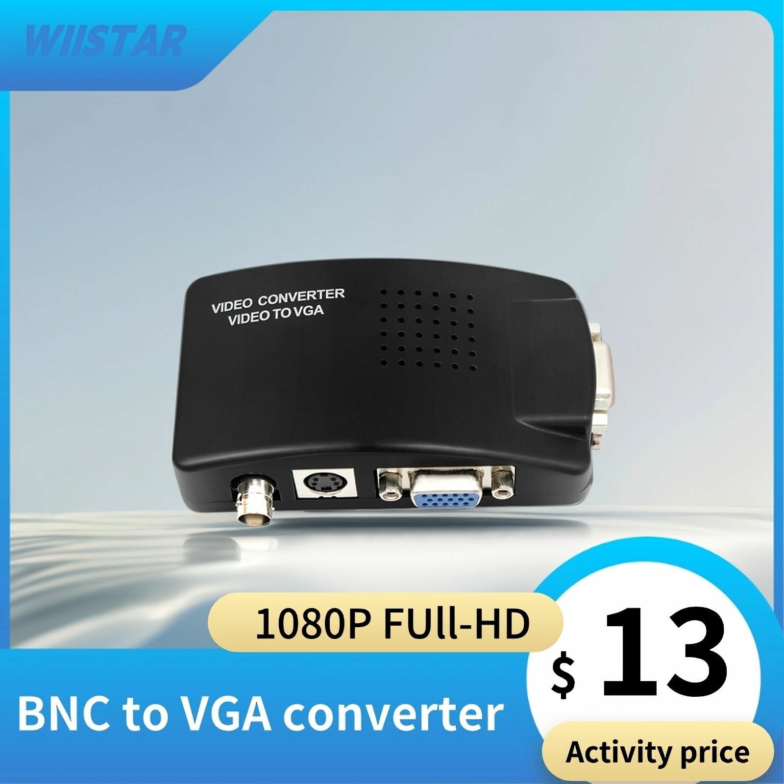 Конвертеры BNC VGA, поддерживающие выход S - Video VGA, подключенные к таким устройствам, как PC / Mac / камера, для передачи видеосигнала