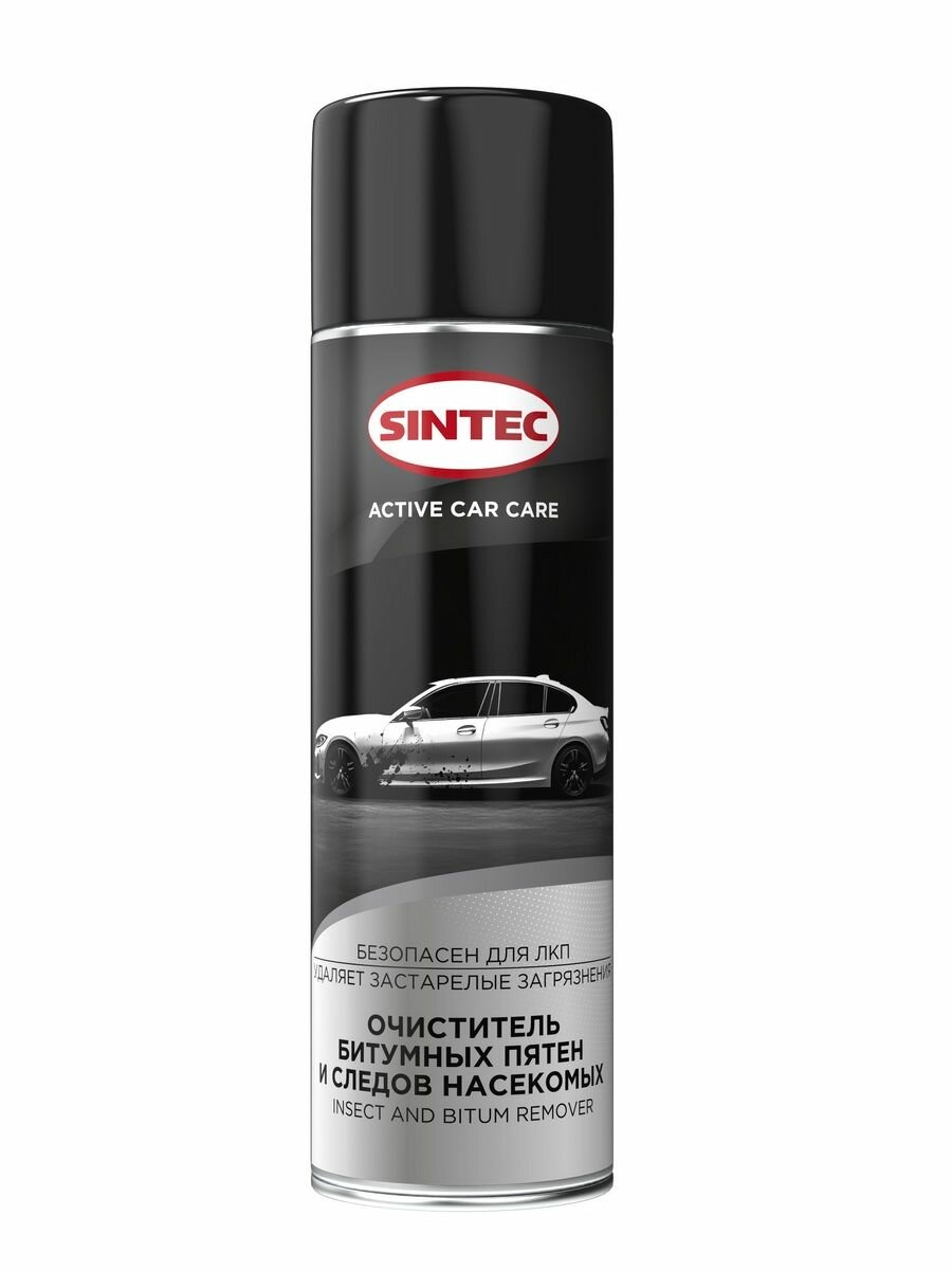 Очиститель битумных пятен и следов насекомых Insect And Bitum Remover 650мл (аэрозоль) (ПТ), SINTEC 101298