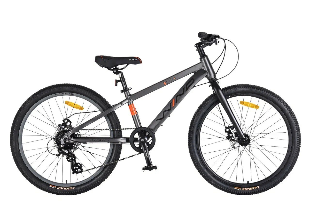 Подростковый велосипед Wind Ultra 24 Rigid, год 2026, цвет Серый