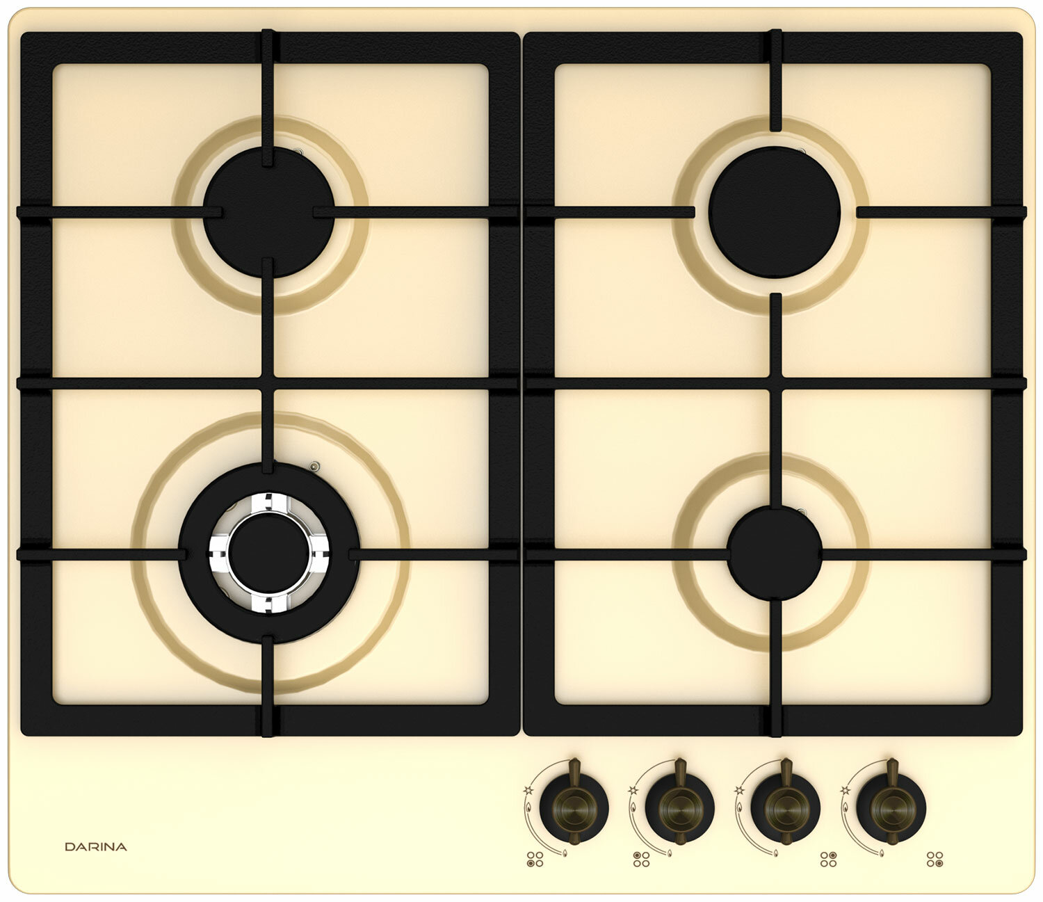 Газовая варочная панель Darina 1T38 BGM341 08 Bg