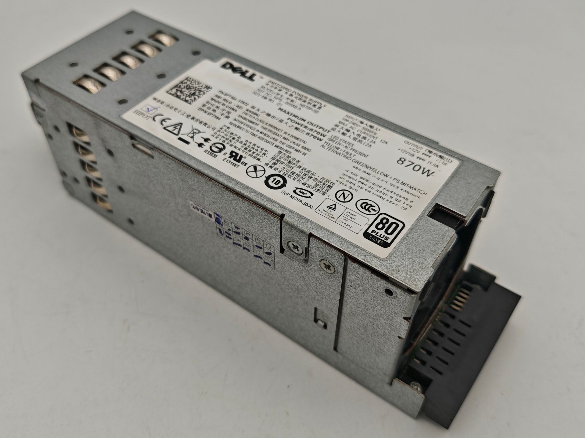 Блок питания Dell R710 T610 870W 0PT164