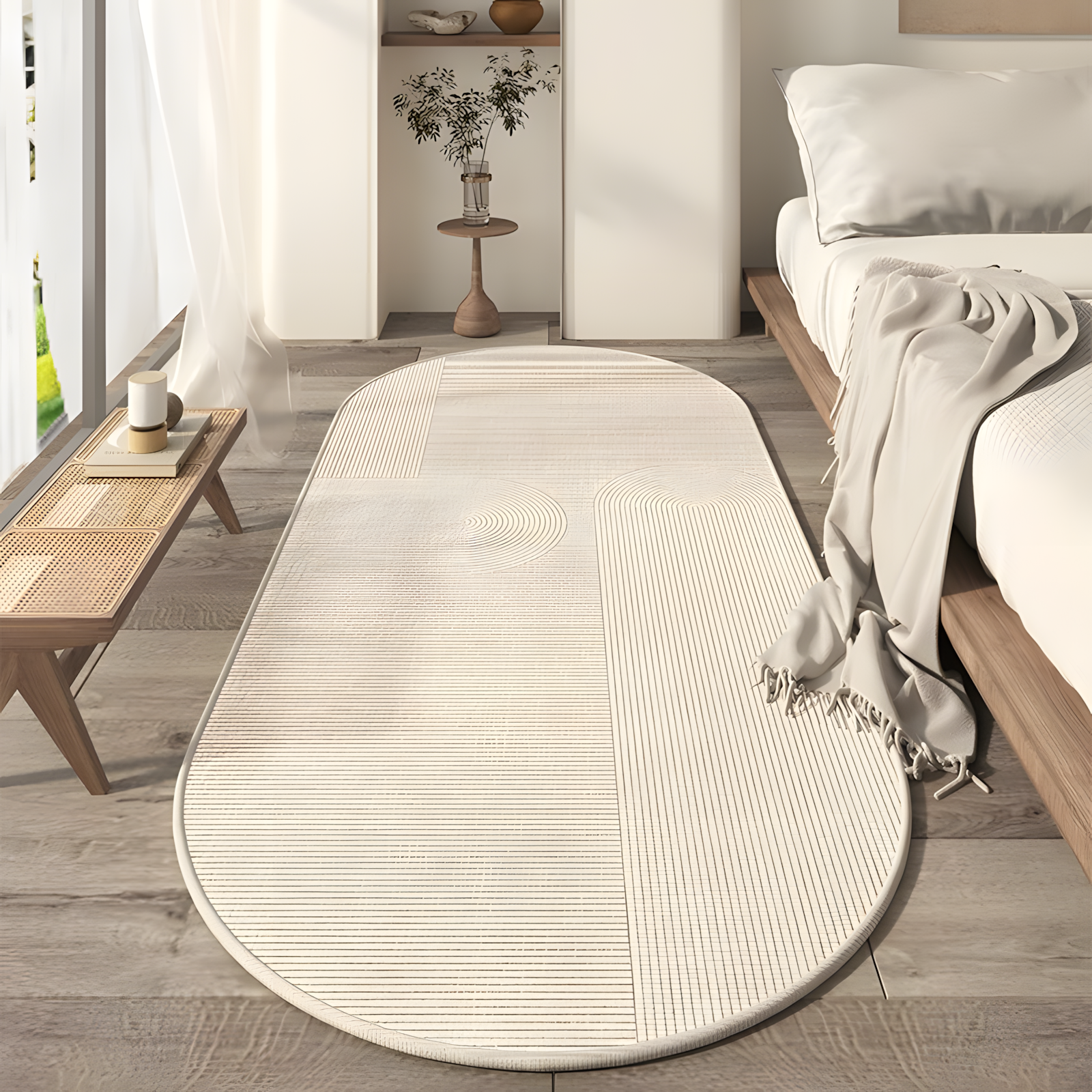 YYD Carpet Коврик прикроватный, 0.6 x 1.2 м для спальни, гостиной и детской комнаты, комфортный и стильный