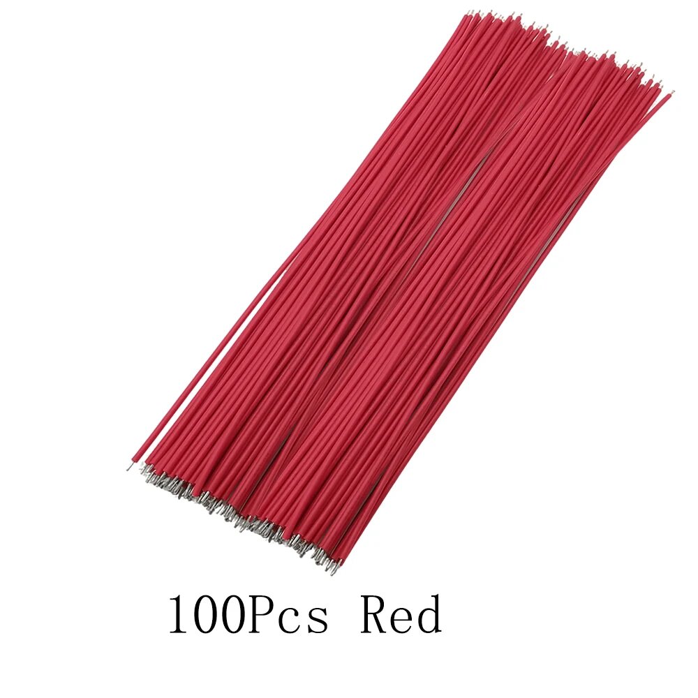 Лочеук макетные провода ПВХ 20AWG 10/15/20 см 100Pcs Red, 10CM