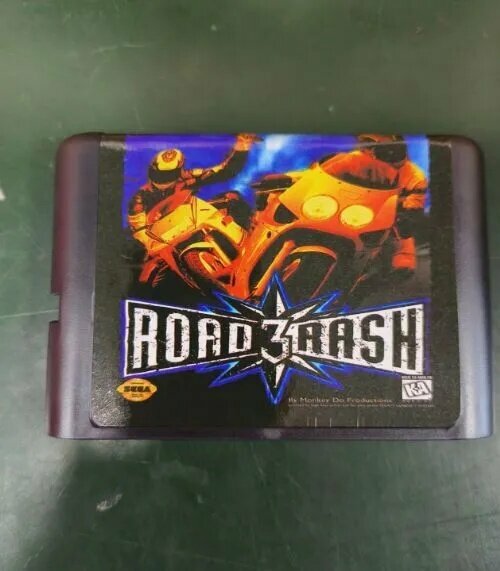 Игровой картридж для приставки 16 bit SEGA: ROAD RASH 3 (Русская версия)