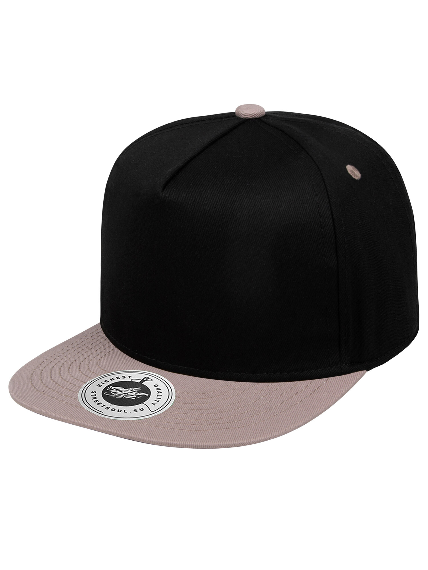 Бейсболка Бейсболка 003-5-2 Пятипанельная двухцветная хлопковая для мужчин