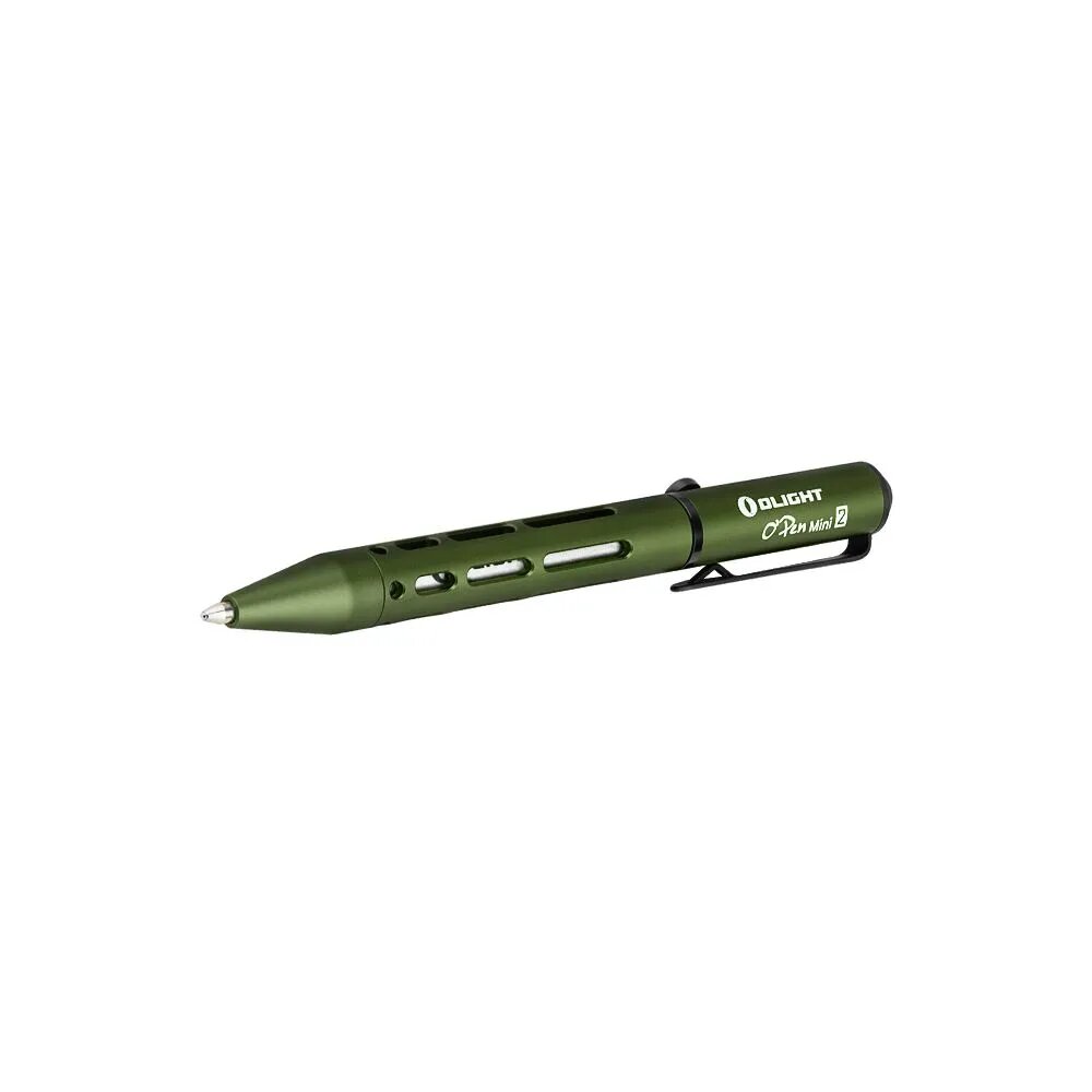 Фонарь-прожектор Olight O'Pen Mini 2 - Зеленый металлический корпус, компактный EDC фонарик-ручка