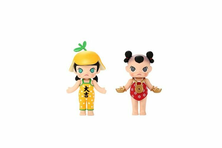 Игрушка плюшевая унисекс POP MART Mystery Boxes, Confirmed-Gigi+Duoduo Jin (Open)