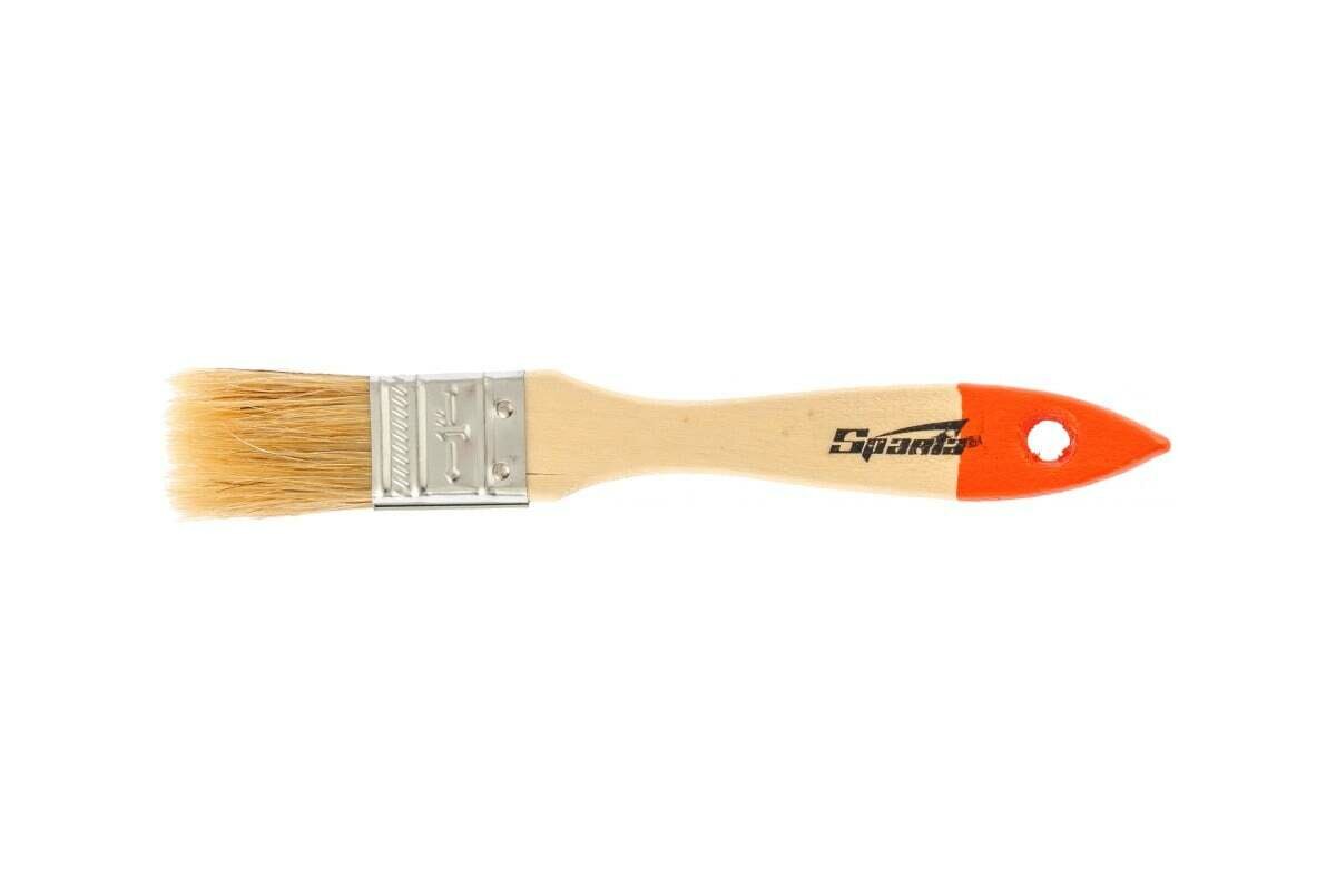 Плоская кисть Slimline 1 SPARTA натуральная щетина, деревянная ручка 824205