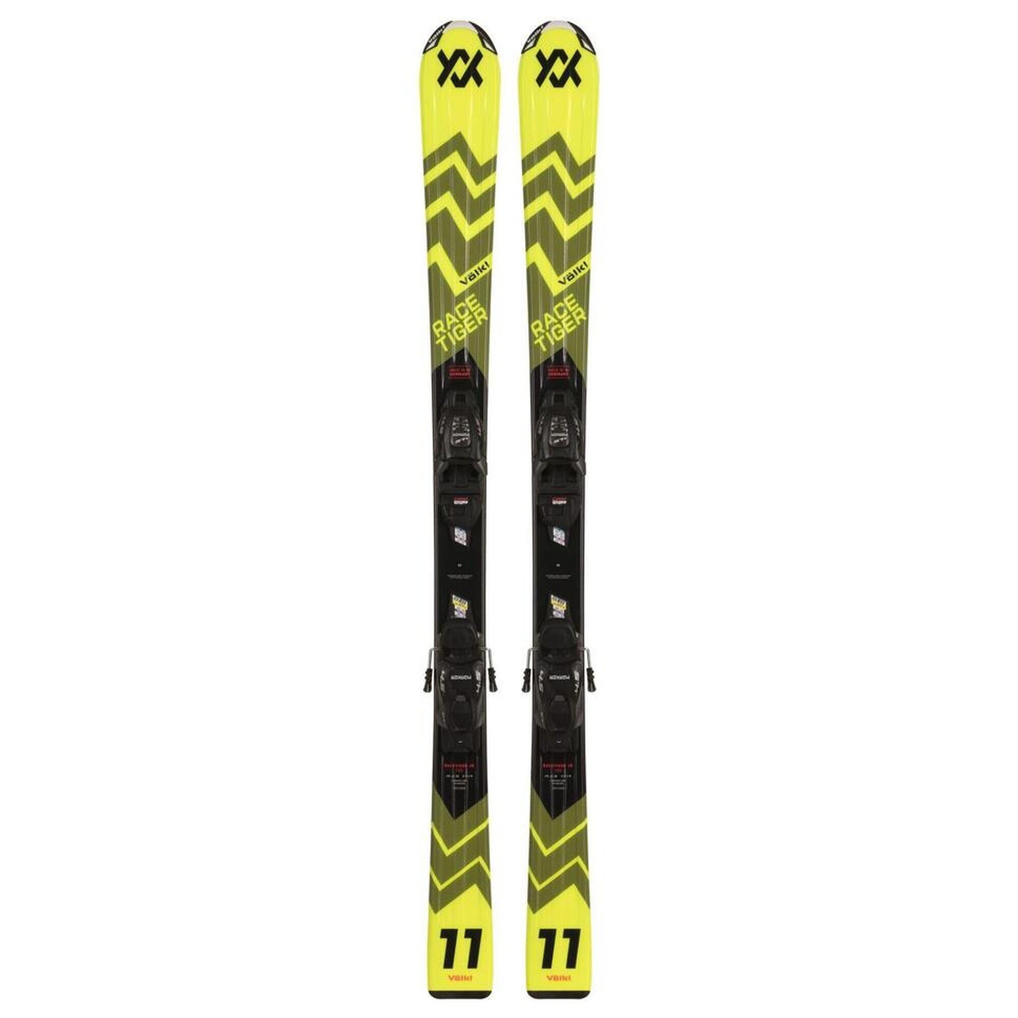 Decathlon Горные лыжи Volkl RACETIGER с креплениями Marker 4.5 VMOTION 90 см Цвет: Желтый / Черный
