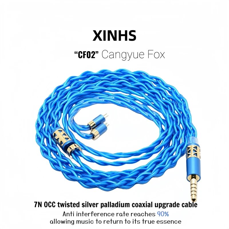 Кабель для наушников XINHS CF06, 4.4mm Recessed 2PIN
