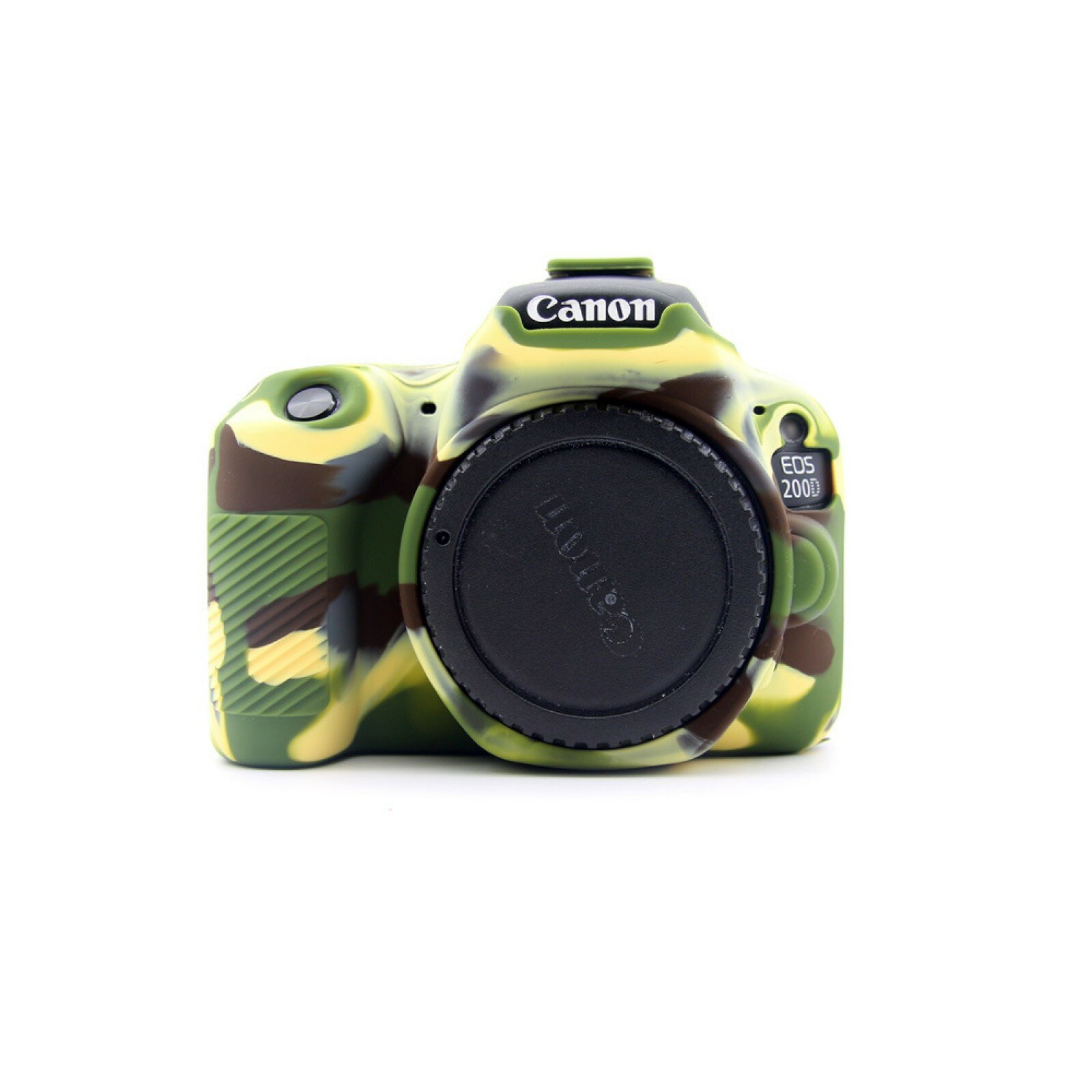 Защитный силиконовый чехол MyPads для Canon EOS 200D / 200D II, ультра-тонкий, противоударный, хаки