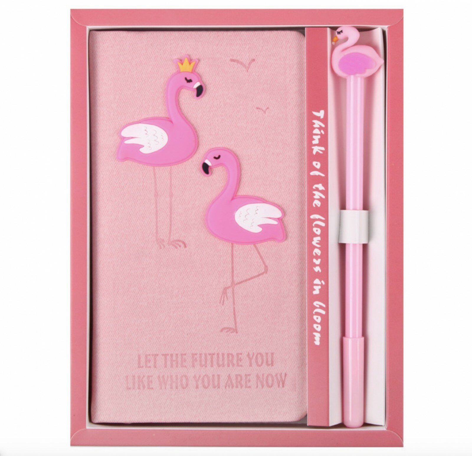 Подарочный набор MyPads M-156547 с блокнотом и ручкой Розовый фламинго для девочек