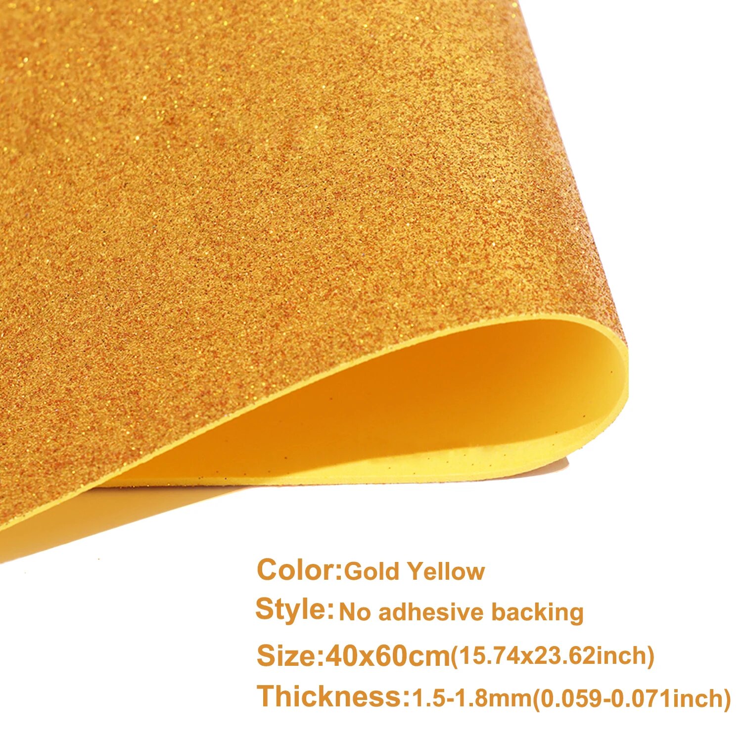 Золотой блестящий лист EVA 40x60 см, Gold Yellow
