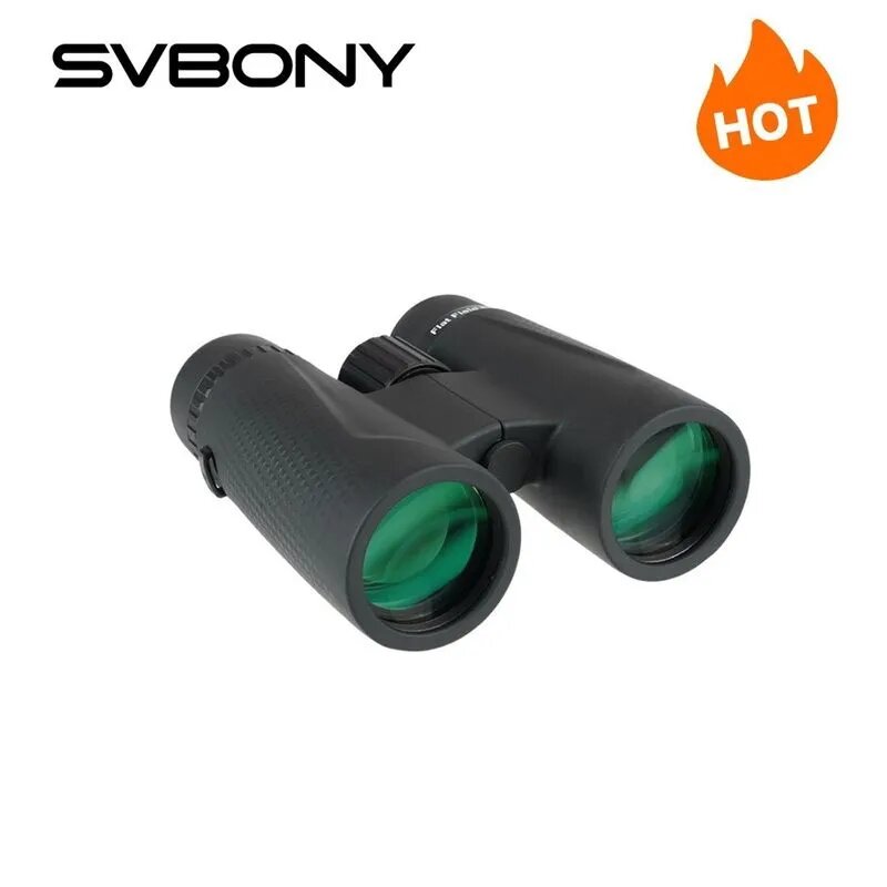 SVBONY SA205 ED 8x42 бинокулярный телескоп, бинокль с плоским полем, черный, Подходит для наблюдения за птицами