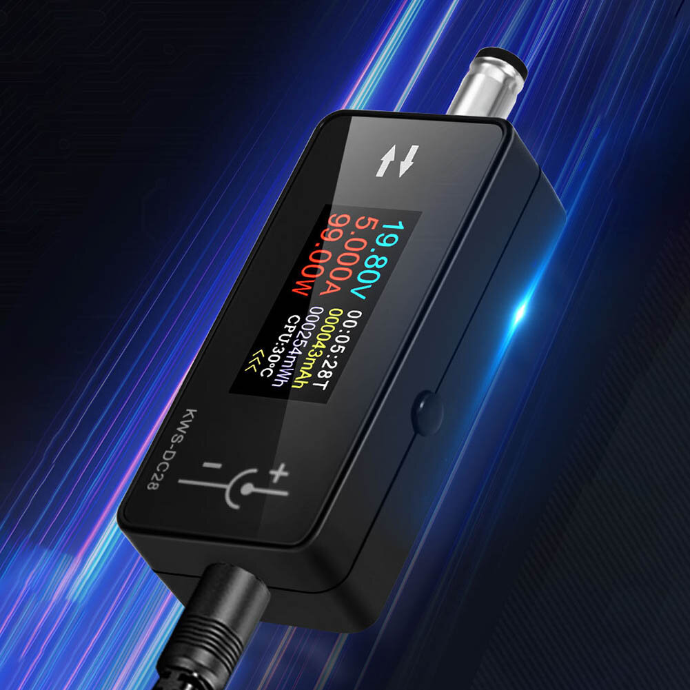 KWS-DC28 Измеритель напряжения и тока, Измеритель мощности с Цифровым дисплеем, Тестер постоянного тока