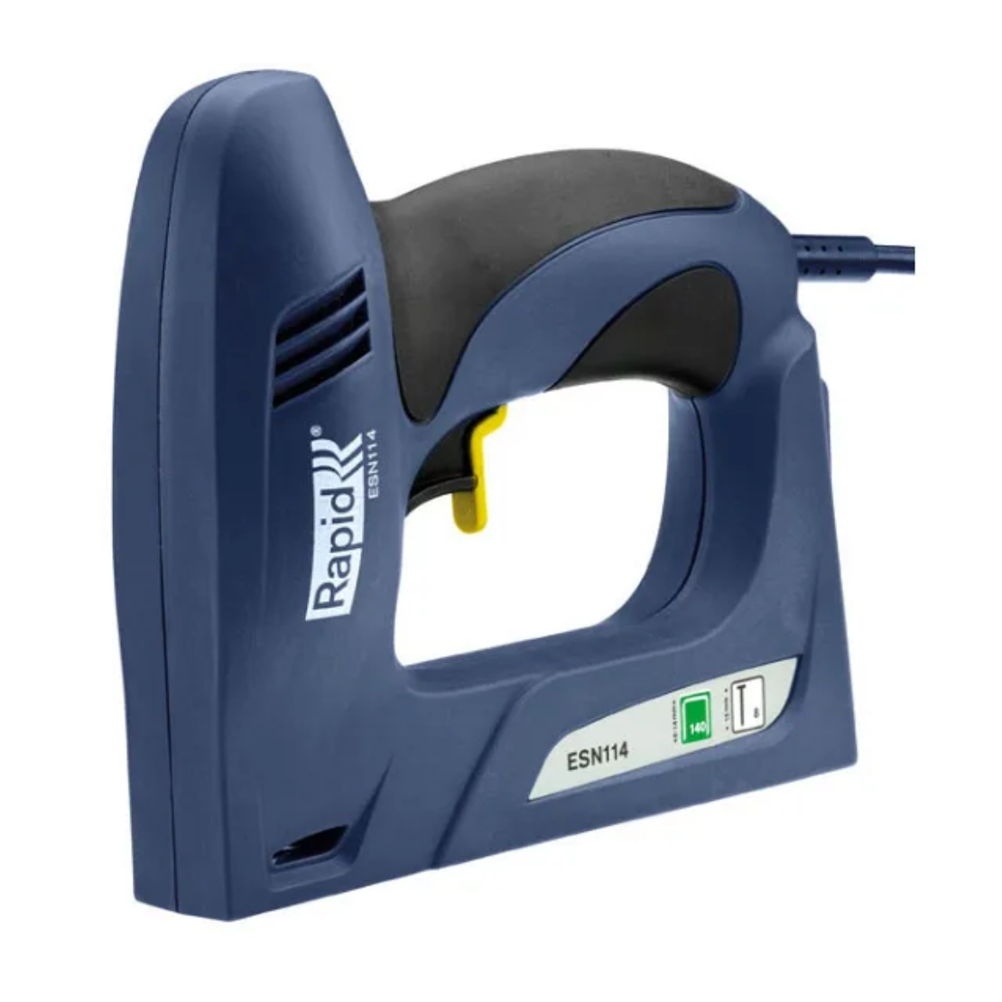 Степлер строительный RAPID ESN114 2-в-1 (5000131) скоба 140 / штифты (гвозди) 300, 20 удар/мин, кабель 2.5 м, синий