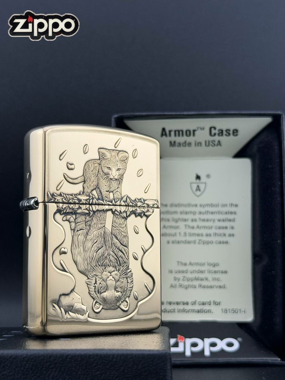 Зажигалка Zippo Armor Путь тигра