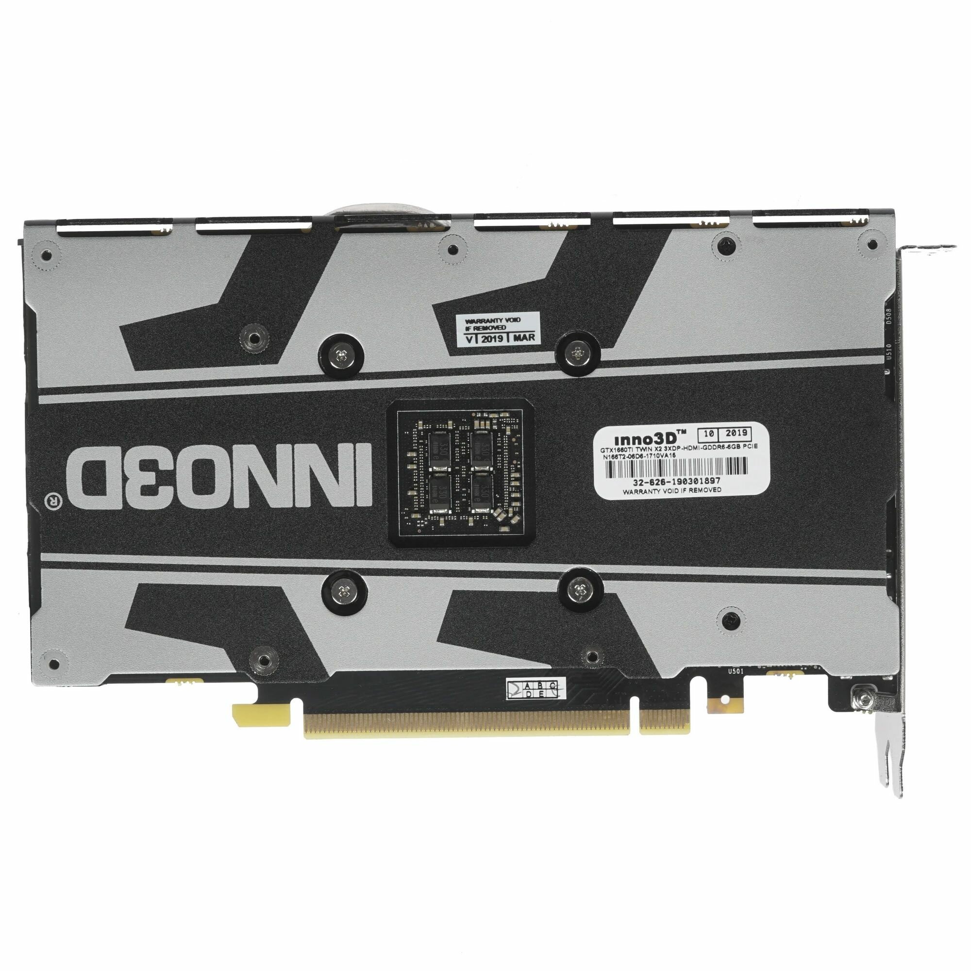 Видеокарта INNO3D GeForce GTX 1660Ti, игровая, 6GB, поддержка Reflex — фото 1