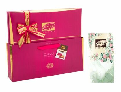 Конфеты BIND Ассорти "Эксклюзив" в Розовой подарочной упаковке 320г