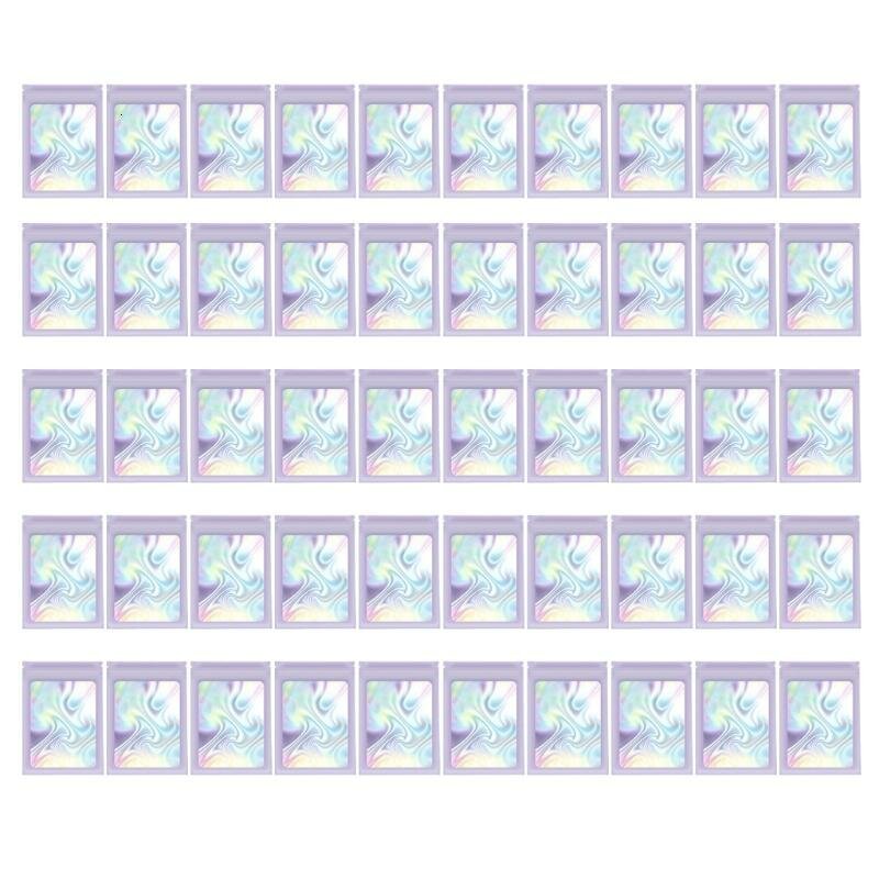 Прозрачные zip-пакеты для хранения, Фиолетовый - S