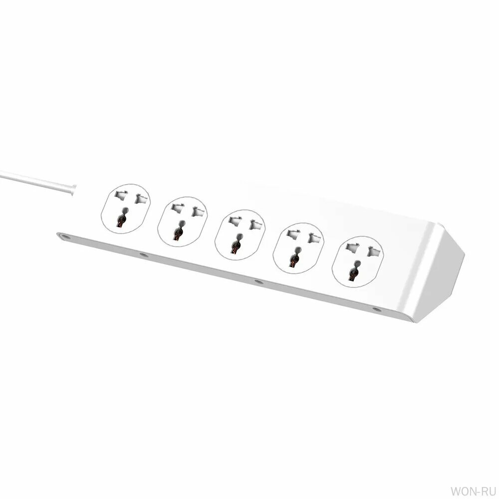 10-розеточный удлинитель с 2 контактами, 6 USB-портами 30W PD+QC быстрой зарядкой, адаптер питания, кабель 6.9 футов, защита от скачков напряжения SC10610