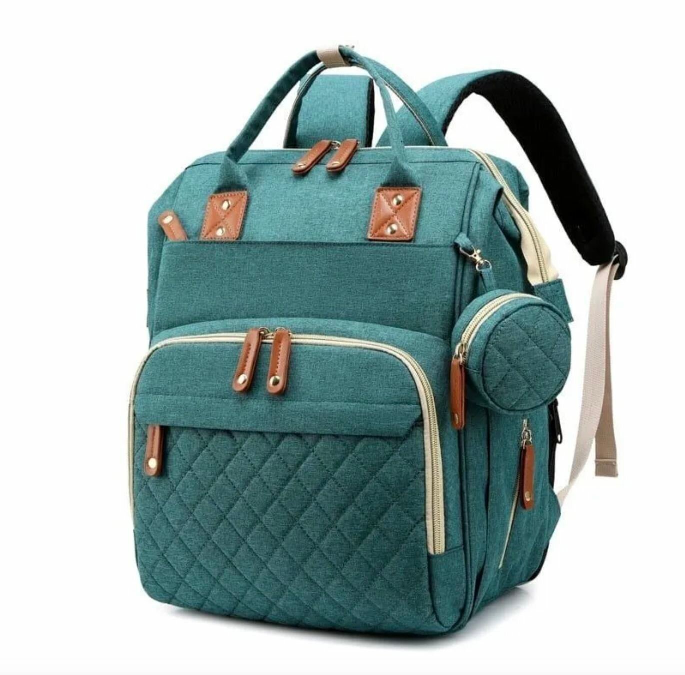 Рюкзак городской повседневный тканевый для Мам с USB и карманами