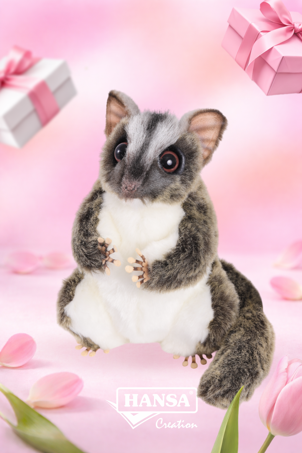 Реалистичная мягкая игрушка Hansa Creation 7482 Hansa Сахарная сумчатая летяга 22 см