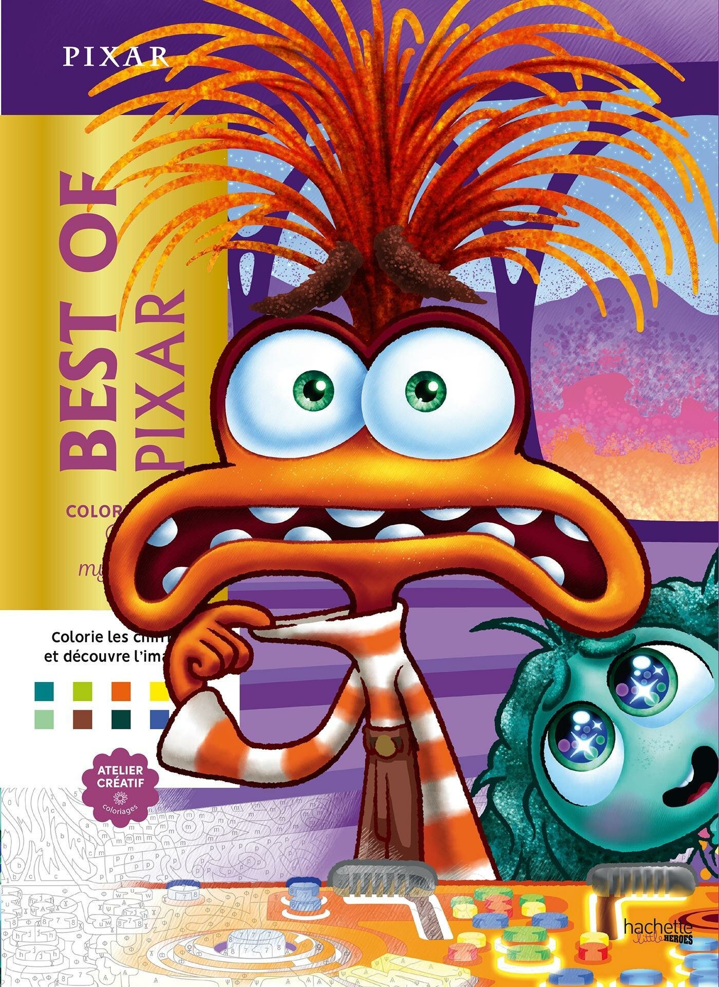 Раскраска Лучшее Пиксар от Hachette Heroes, Best of PIXAR