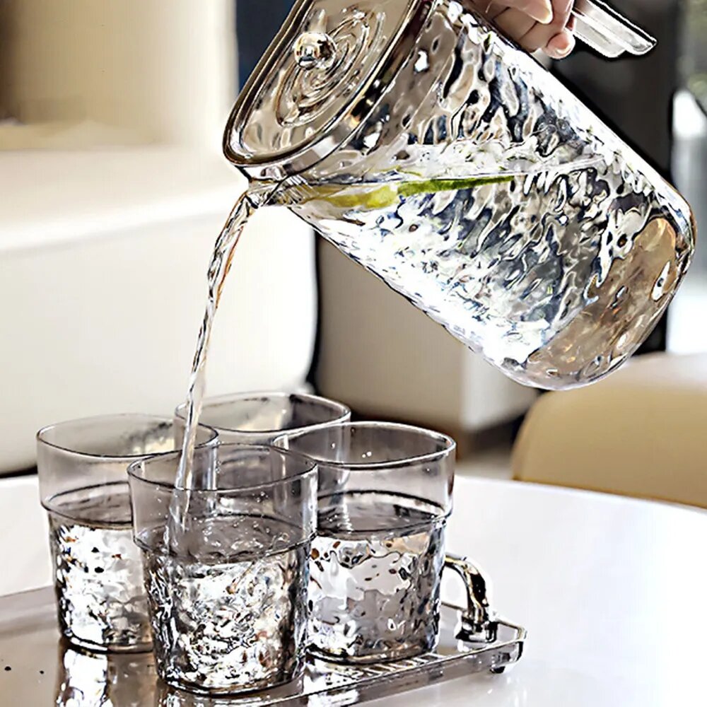 Кувшин eishuw, для чая/воды/кофе, универсальный, прозрачный, 2л, с крышкой — фото 1