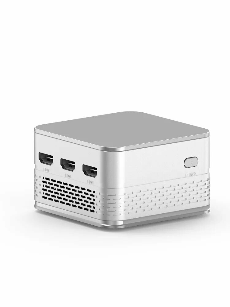 Findarling Мини-ПК (Intel Alder Lake N95, RAM 16 ГБ, SSD 512 ГБ, Intel UHD Graphics, Windows 11 Pro), T9 Plus, серебристый