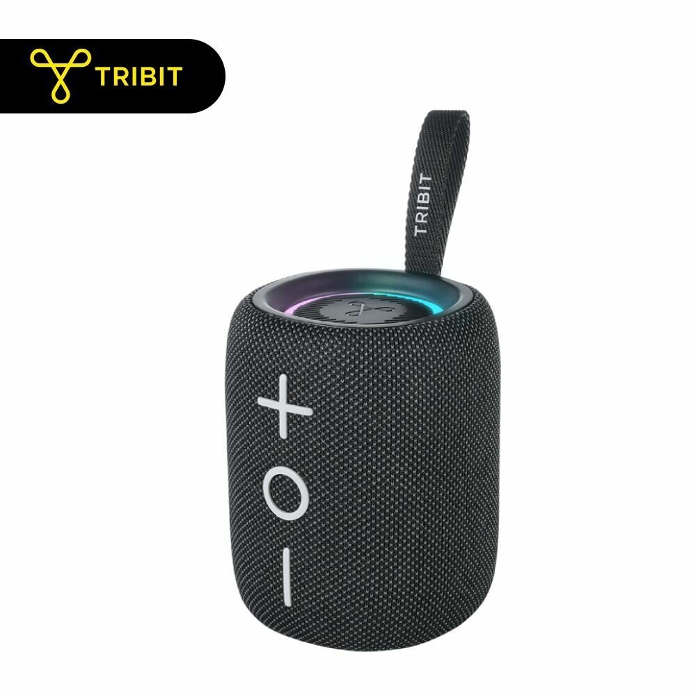 TRIBIT New StormBox Mini+ Портативный Bluetooth-динамик, мощность 12 Вт, звук 360 с XBass, светодиоды, управление через приложение, водонепроницаемость IPX7, для использования на открытом воздухе