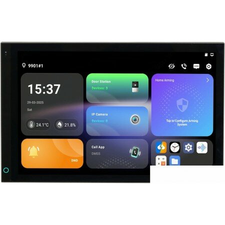 Монитор для видеодомофона Dahua DHI-SCP3044A-BZ, 10.1", 1280х800, громкая связь, сенсорное/с телефона управление