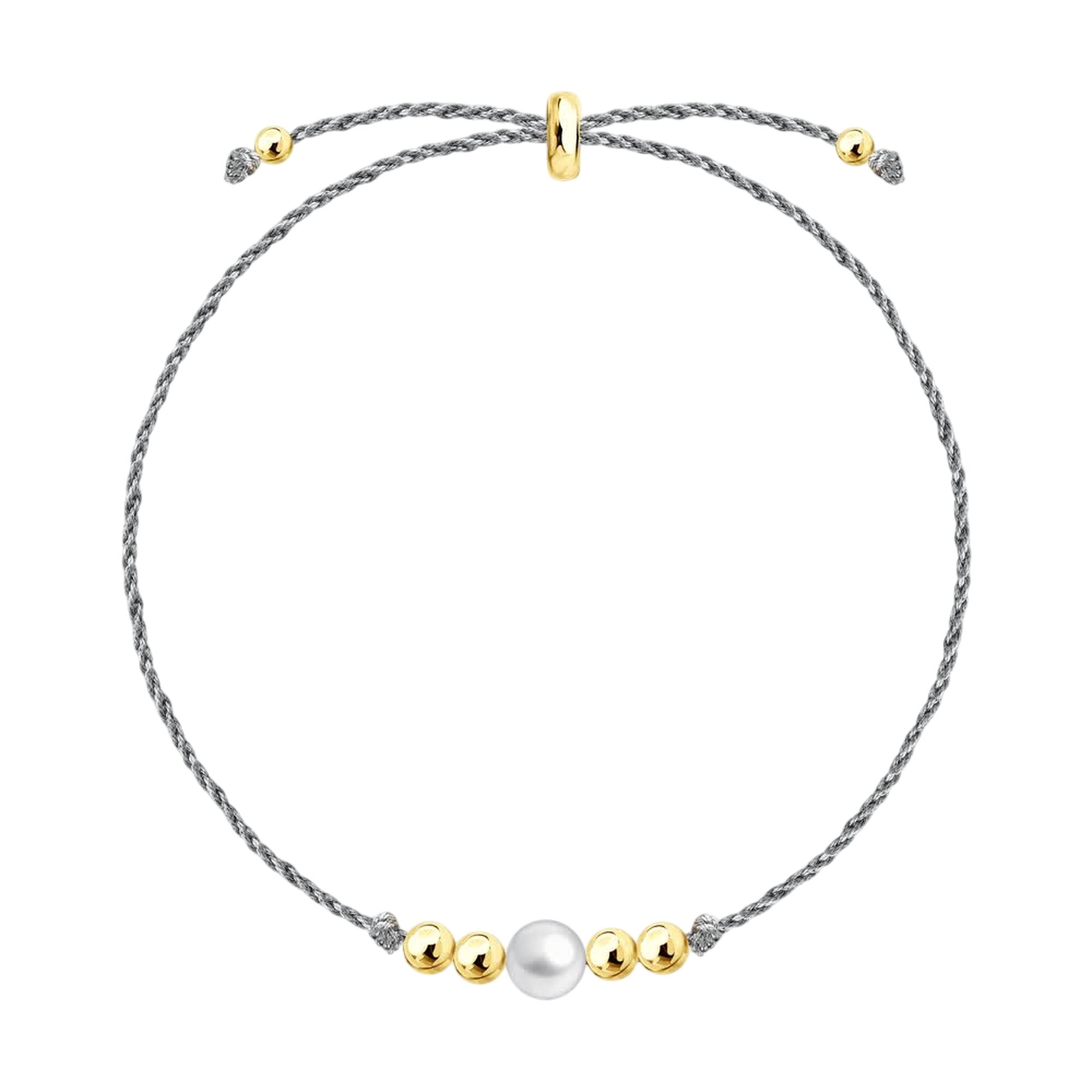 Браслет, серебро, 925 проба, родирование, жемчуг