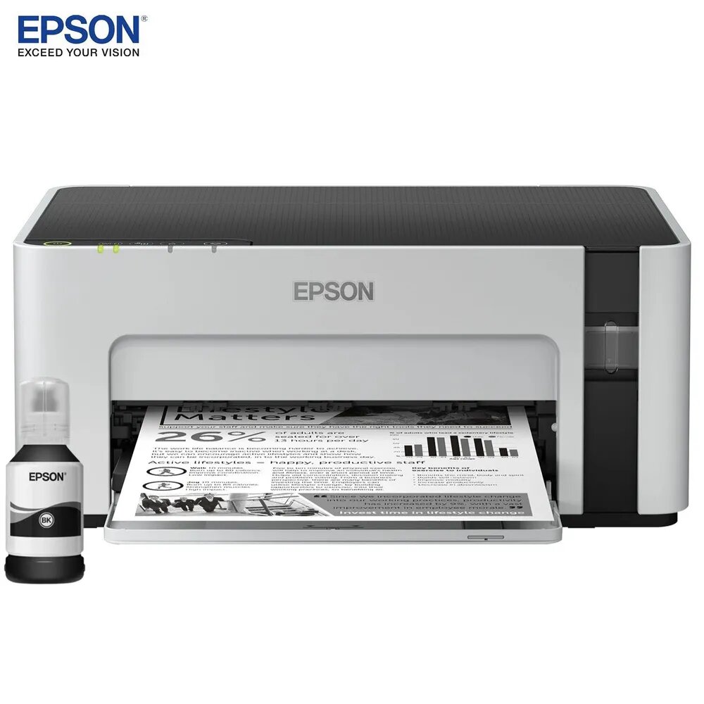 Epson Принтер струйный , черный, серый
