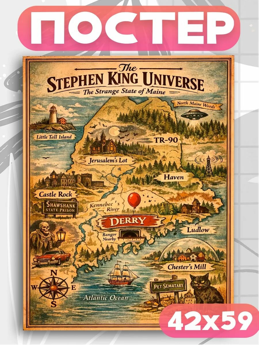 Постер на стену Добро Пожаловать в Дерри