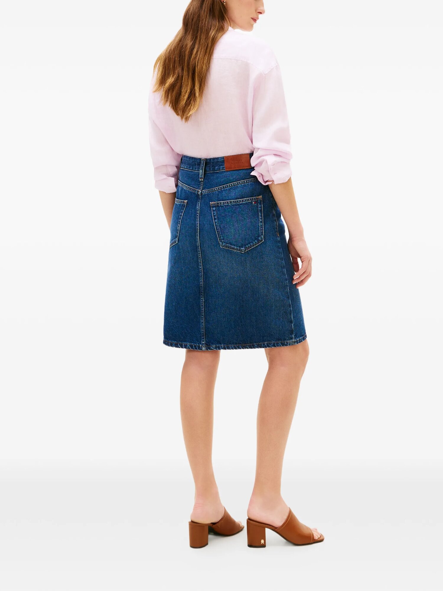 Юбка TOMMY HILFIGER Five-pocket-style mini skirt, размер 42 EU, blue — фото 1