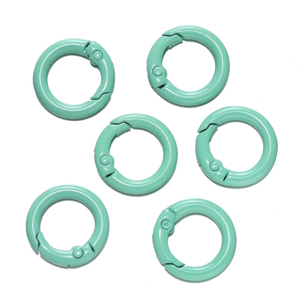 Комплект колец для бижутерии 5 шт, 23.5mm, Lake green