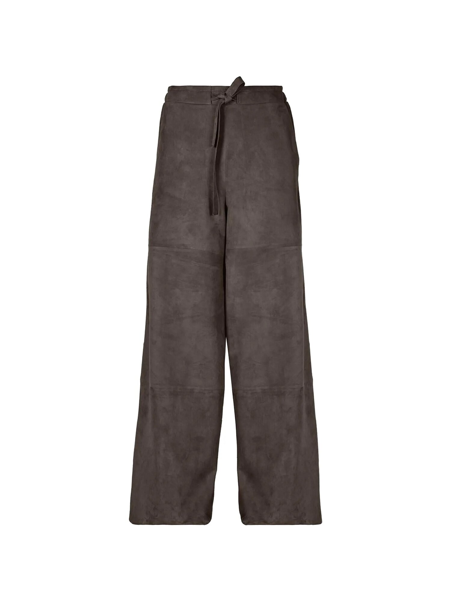 Брюки палаццо Tie-waist suede palazzo trousers