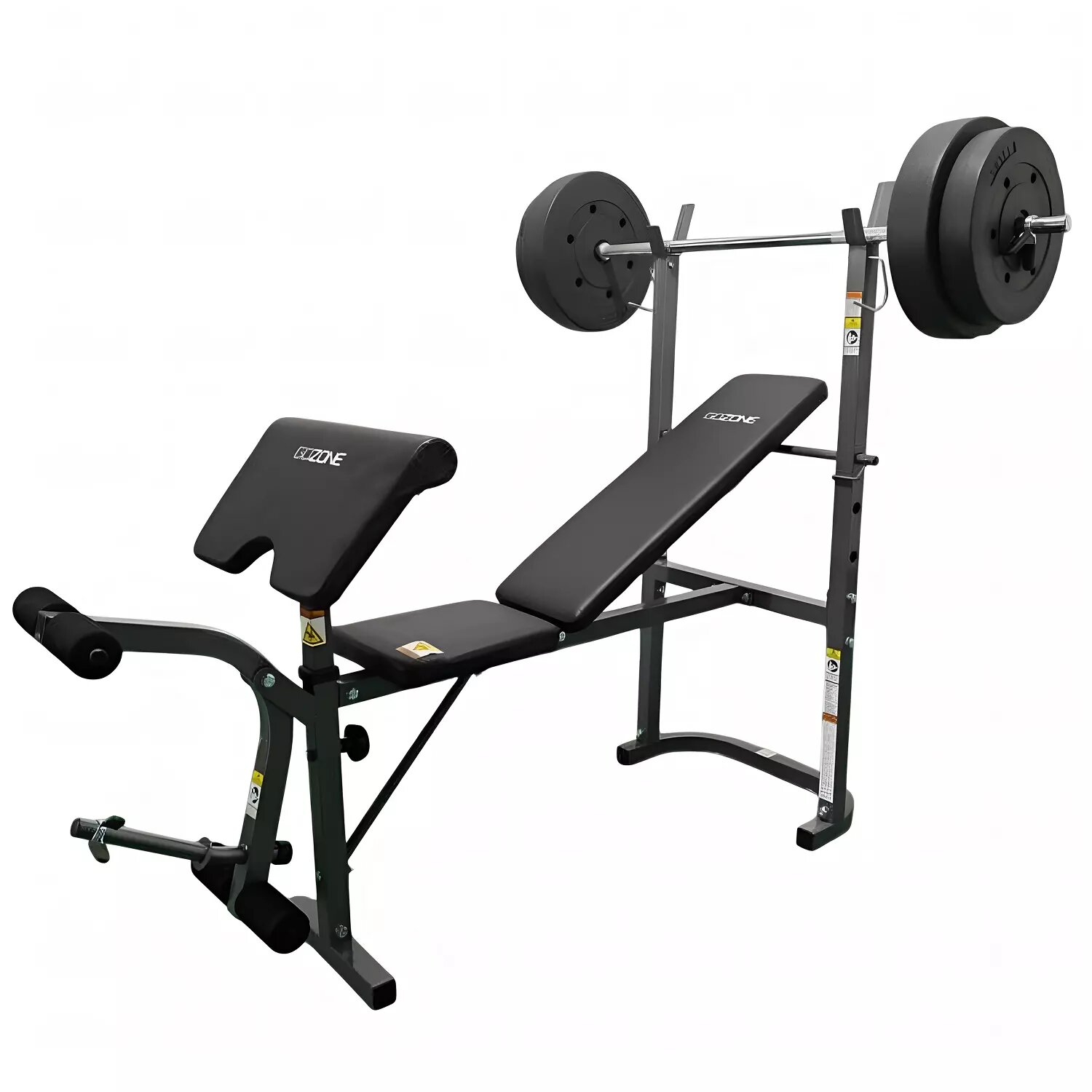 Скамья под штангу с опциями DFC GOZONE GZE-2201 со штангой и дисками в комплекте