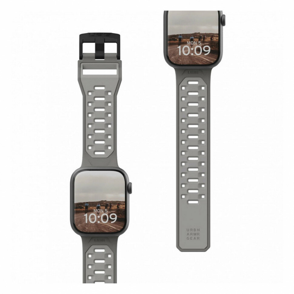 Ремешок UAG Civilian Silicone Strap для Apple Watch 49/46/45/44 мм (194002113636) Titanium